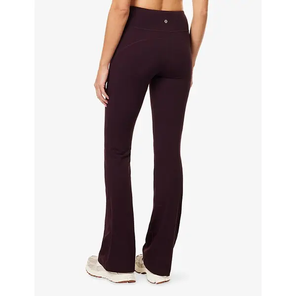 Lululemon Groove Nulu Hr Flared-Leg Trousers - Black Plum